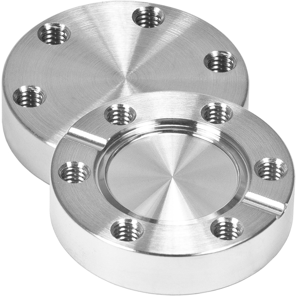 Blank flange non-rotatable, DN200CF, 24 tapped bolt holes M8, stainless ...