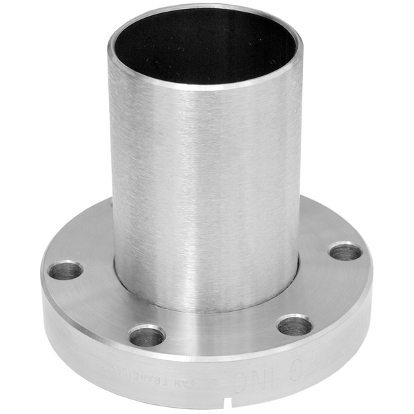 CF tubulation fixed flange DN100CF, height 135mm, stainless steel 316L ...
