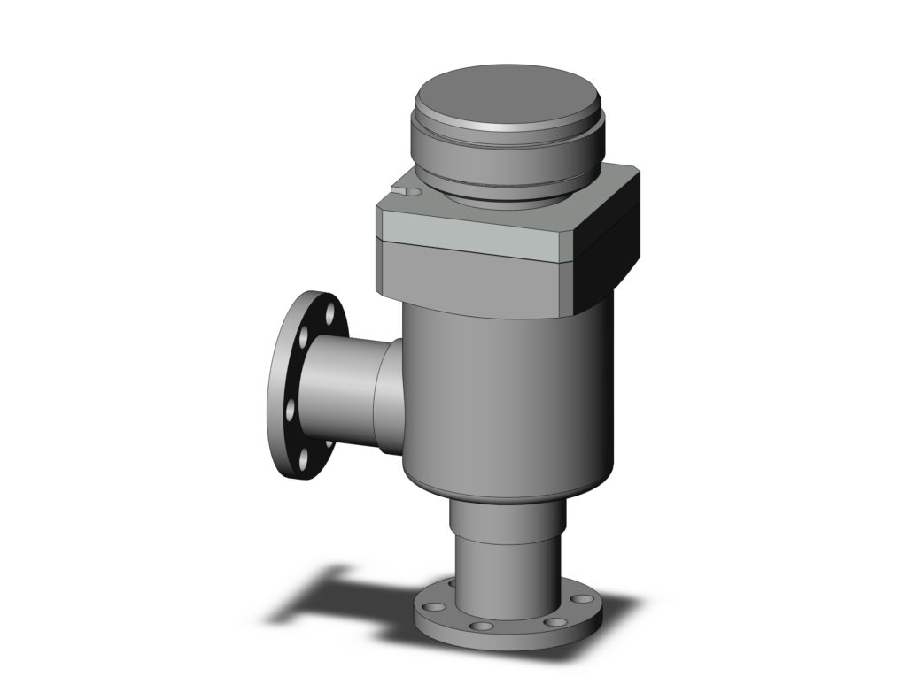 Manual operated, bellow sealed angle valve, DN16CF XMH-16C-XF1A - Demaco