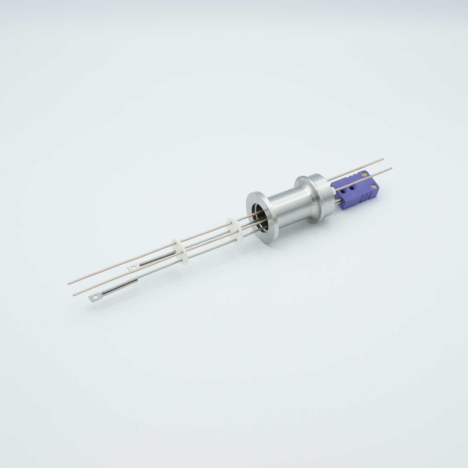 1 pair Thermocouple type-E and 1 pair copper feedthrough 1000V, with TC ...