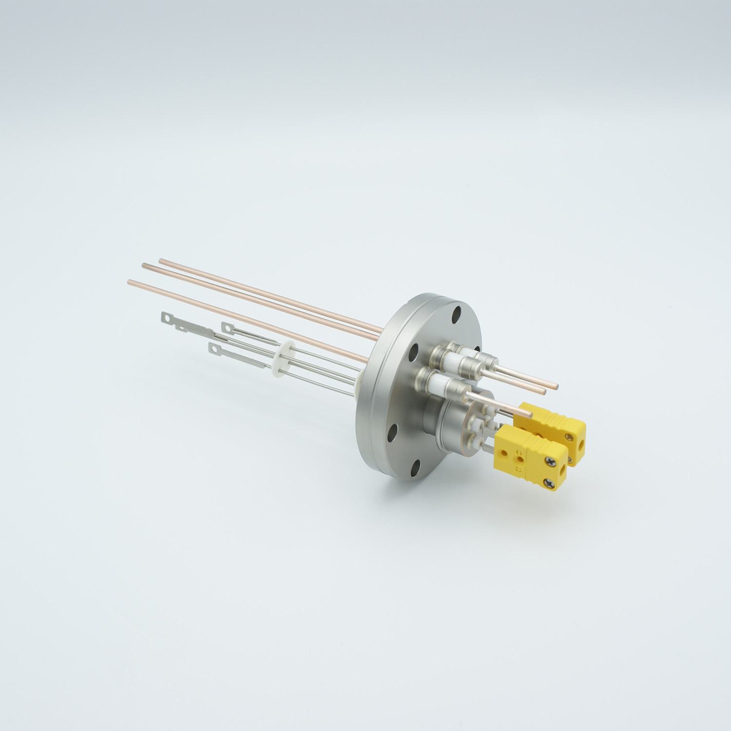 2 pair Thermocouple type-K and 3 copper power pins feedthrough 5000V ...