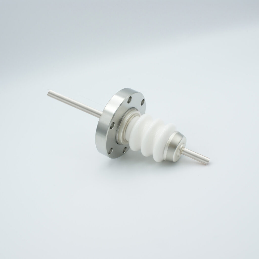 1 pin high voltage feedthrough 20000V / 55 Amp. Nickel conductor DN40CF ...