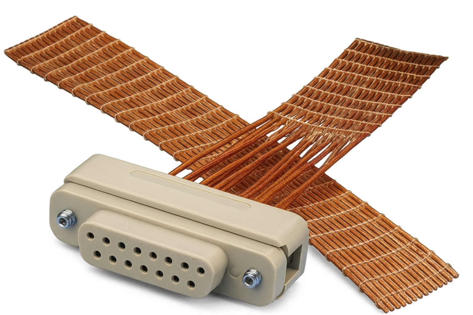 25-pins female PEEK connector to cable 39" A2349-1-CN - Demaco