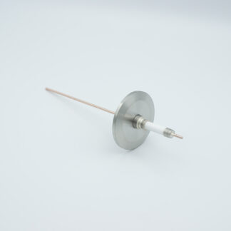 1 pin high voltage feedthrough with power glove connector 20000V / 30 ...