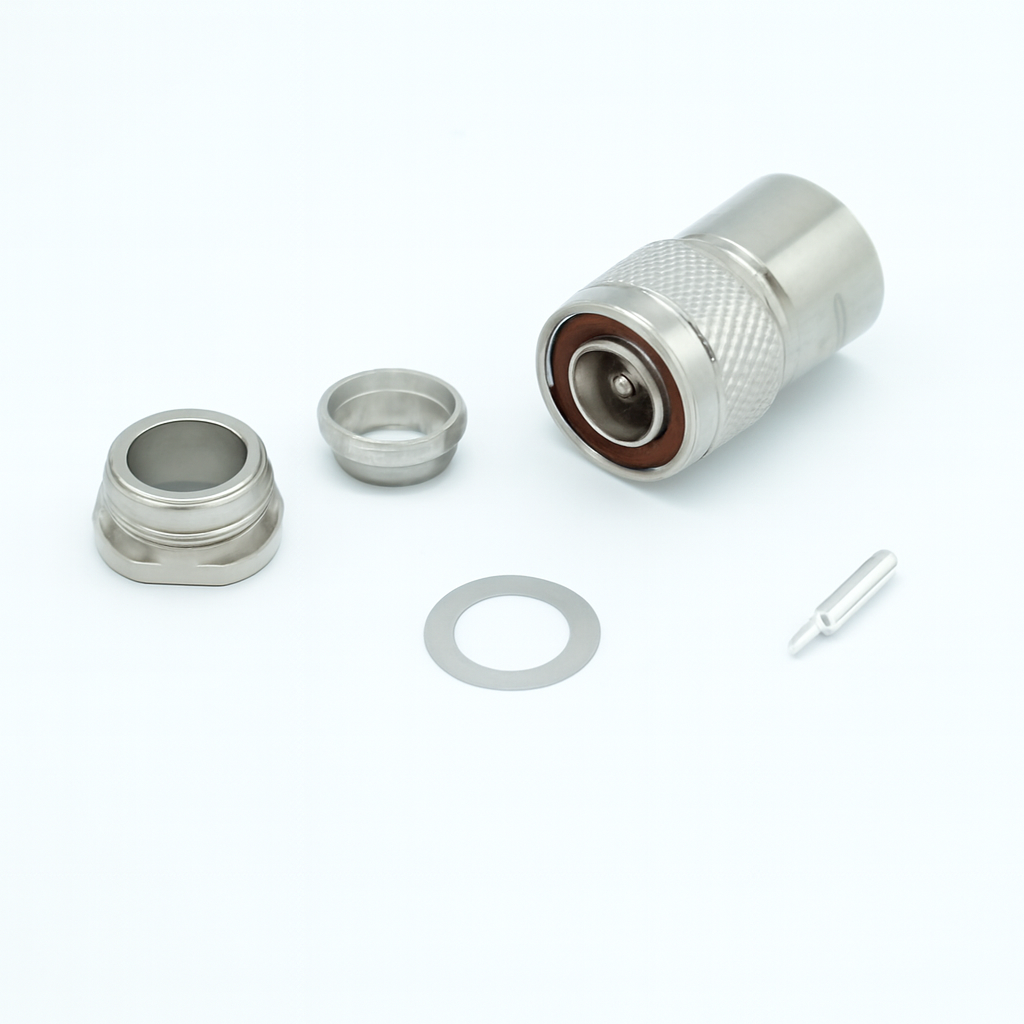 Type-N Coaxial Feedthrough, 1 Pin, Grounded Shield, DN16CF Flange A1706 ...