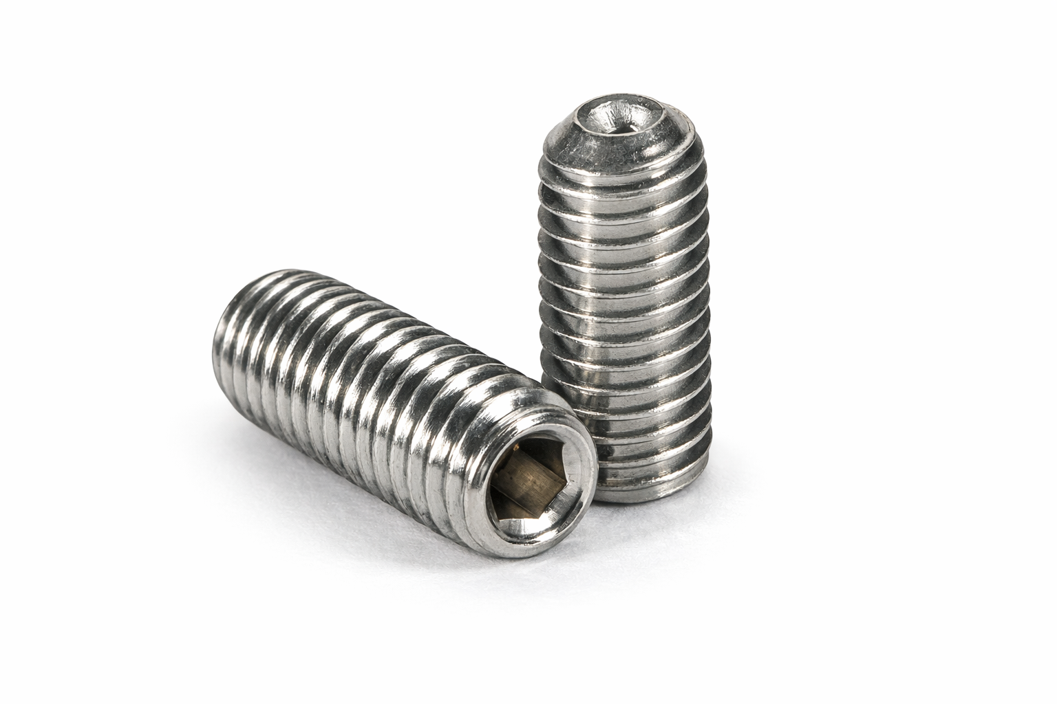 Douille métrique ventilée à pointe coupelle DIN916, revêtement WS2, M4 ...